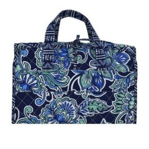Modella | Bags | Modella Navy Paisley Quilted Fitted Valet Bag | Poshmark